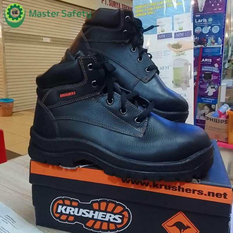 Jual Sepatu Safety Krushers Dallas Black Original Pusat Krushers di ...
