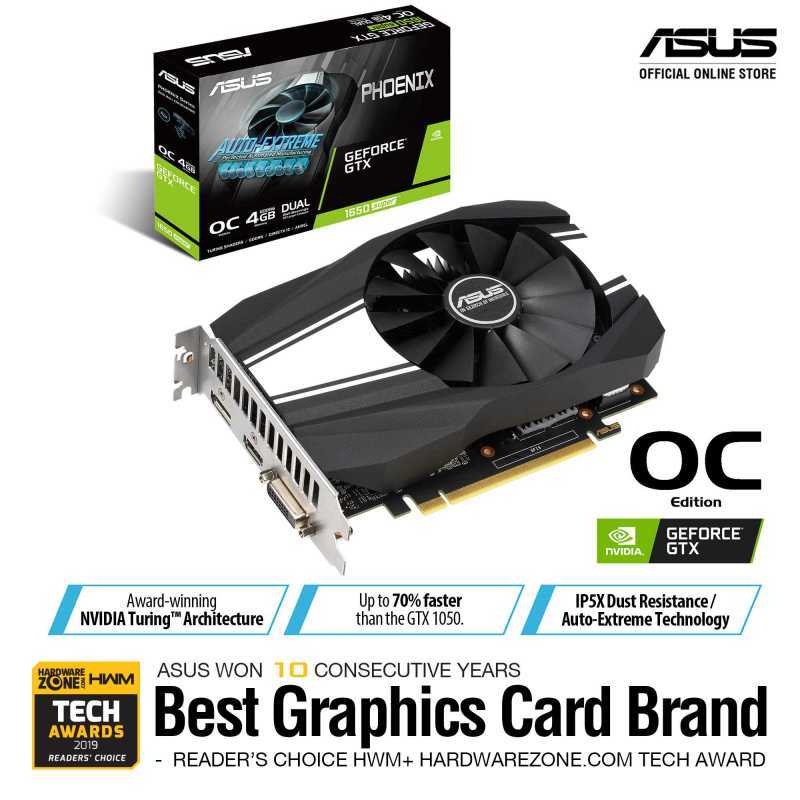 Jual Asus Phoenix GeForce GTX 1650 Super OC Edition Graphoc Card [4GB ...
