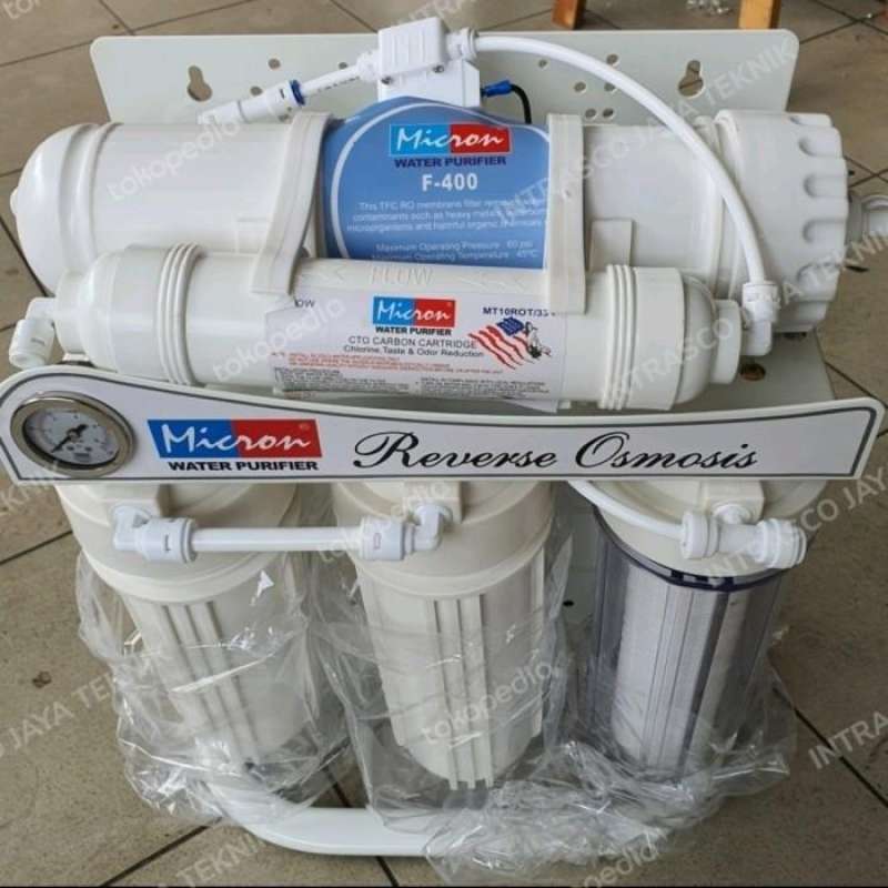 Jual Mesin Ro 400 Gpd 5step + Pressure Gauge Merk Mikron / Mesin Ro ...