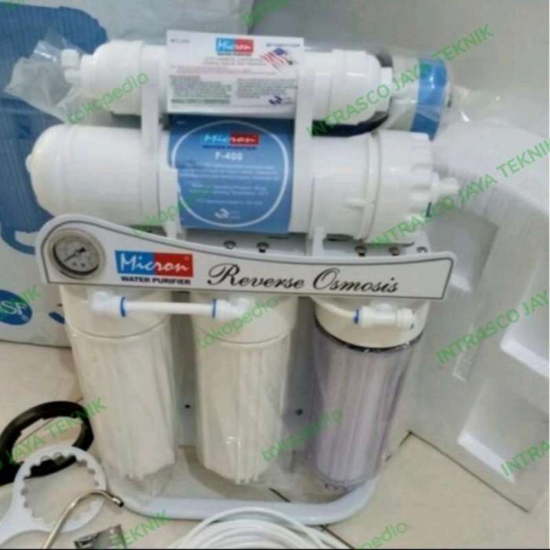 Jual Mesin Ro 400 Gpd 5step + Pressure Gauge Merk Mikron / Mesin Ro ...