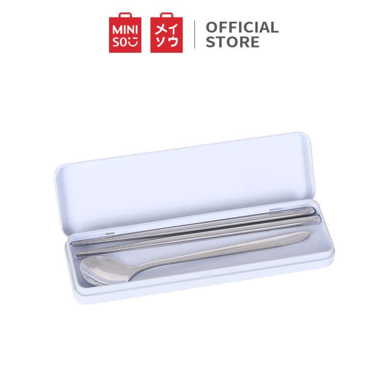 Jual Miniso Pantone Cutlery Set Alat Makan [2 Pack] - Grey Di Seller ...