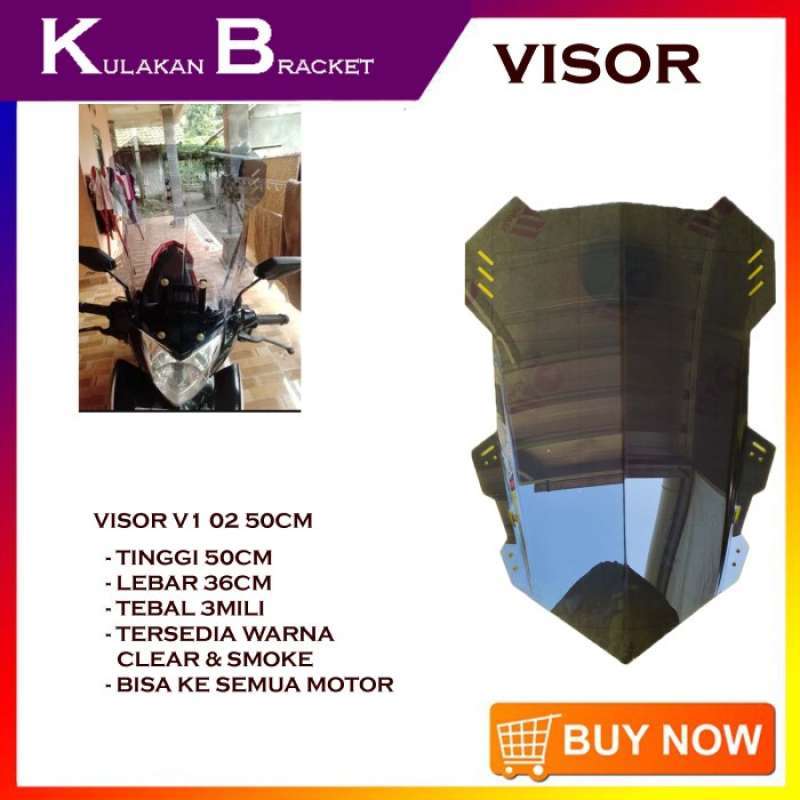 Jual Visor windshield v1 02 50cm bisa honda dan yamaha - VISORCLEAR ...