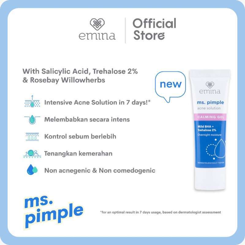 Jual Emina Ms Pimple Acne Solution Calming Gel 20ml Di Seller Olive ...