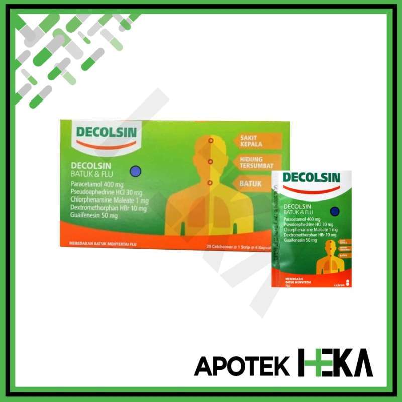 Jual Decolsin Box Isi 25x4 Tablet - Obat Batuk Dan Flu Di Seller Apotek ...