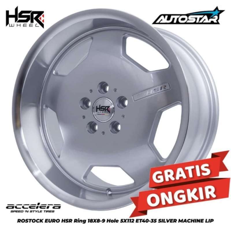 Promo Velg Mobil Amg Mercy Ring 18 HSR Rostock Euro Warna Silver Pcd ...