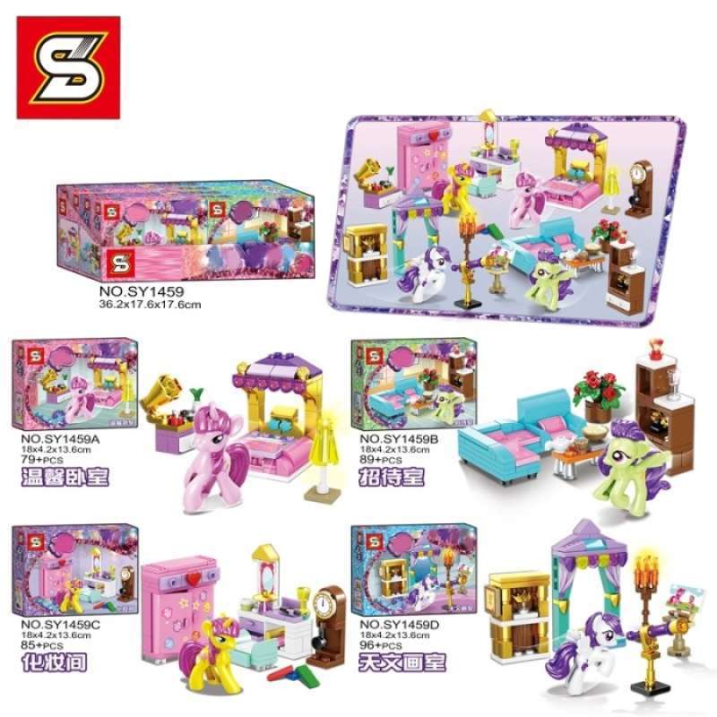 Promo Lego Brick SY 1459 My Little Pony Set Isi 4 Bh Mainan Anak ...