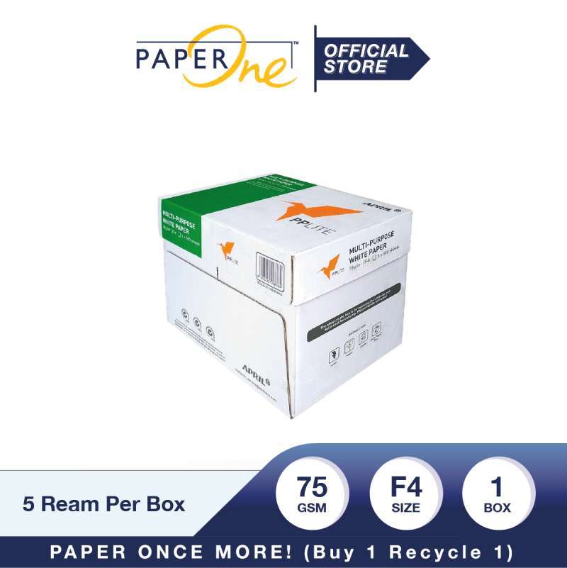 Jual PP Lite Kertas F4 75gr Copier 1 Box (2500 lembar) Kertas HVS ...