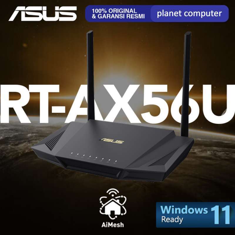 Jual Asus Rt-Ax56U Ax1800 Dual Band Wifi 6 Wireless Router With Aimesh ...