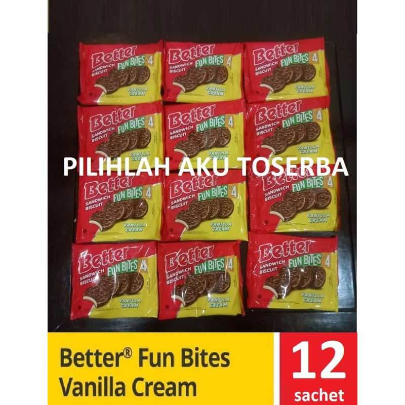 Jual Biskuit Roma Better Fun Bites Isi 4 Sandwich Vanilla Cream ( HARGA ...
