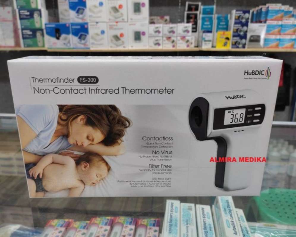 Jual Thermometer / Termometer Digital Infrared Non Contact Hubdic Fs ...