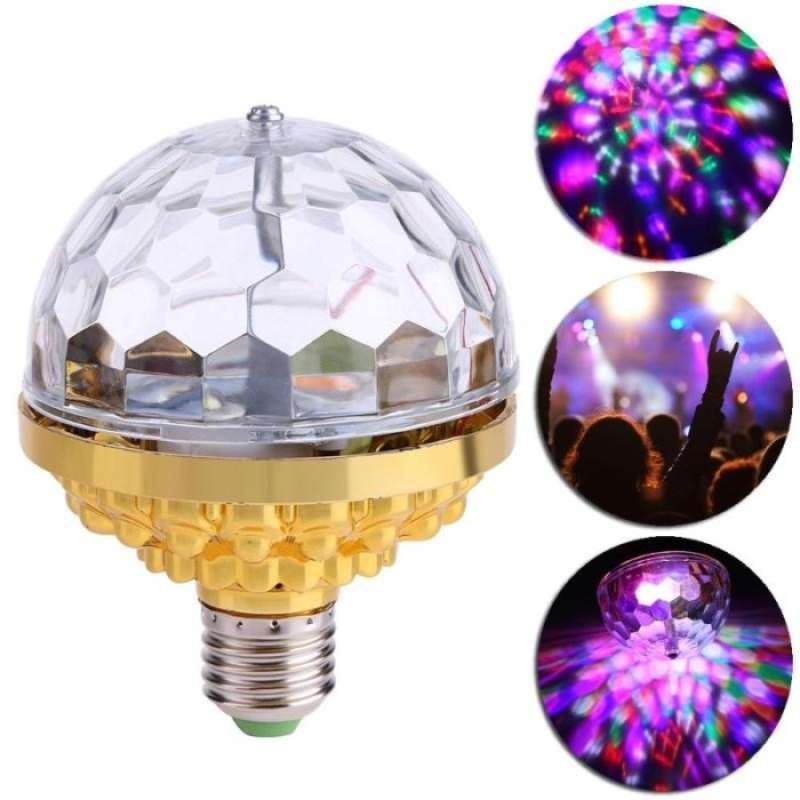 Promo Colorful Magic Ball Rotating Flashing LED Stage Light Bulb Diskon ...