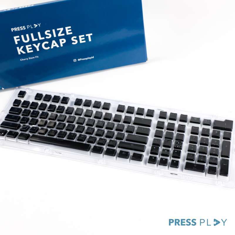 Jual Pudding Rgb Keycaps Mechanical Keyboard Full Size Pbt - Black Di ...