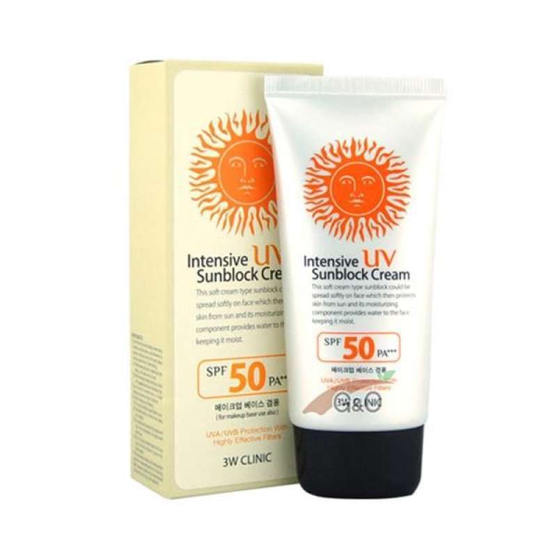 Jual 3W Clinic Intensive Uv Sun Block Cream Spf50+ Pa+++ 70Ml di Seller ...