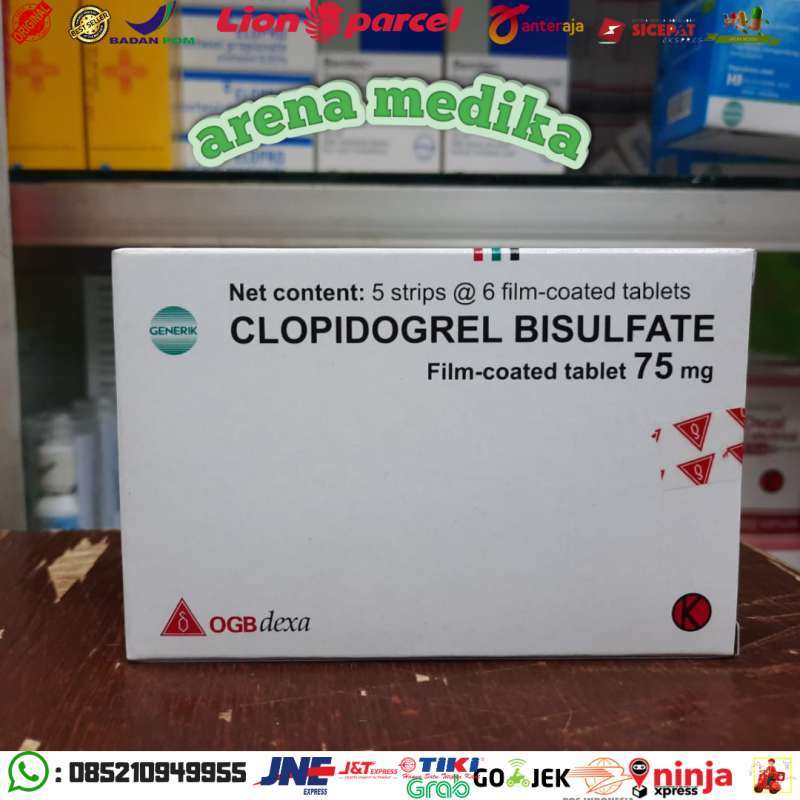Promo CLOPIDOGREL 75 MG 30 TABLET PER BOX ORIGINAL Diskon 20% di Seller ...