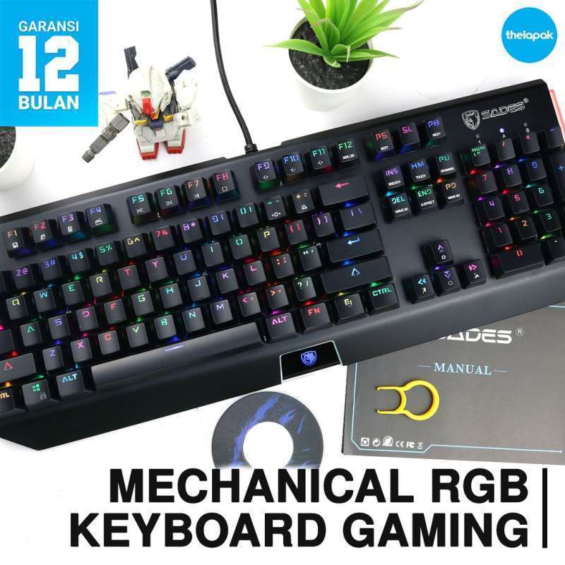 Jual Keyboard Gaming Sades Keyboard Thyrsus Garansi Resmi / Keyboard ...