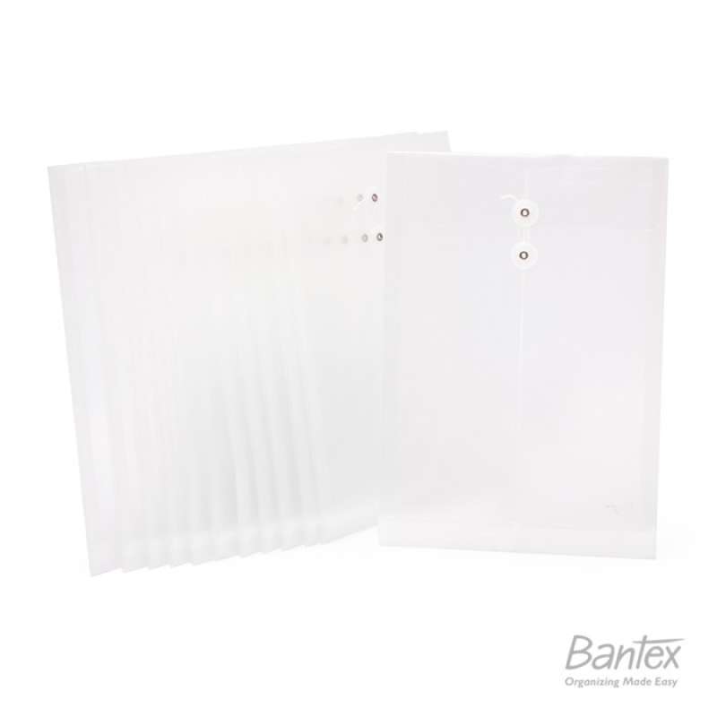 Jual Map Plastik Tali Bantex F4 String Envelope Portrait 3223 08g ...