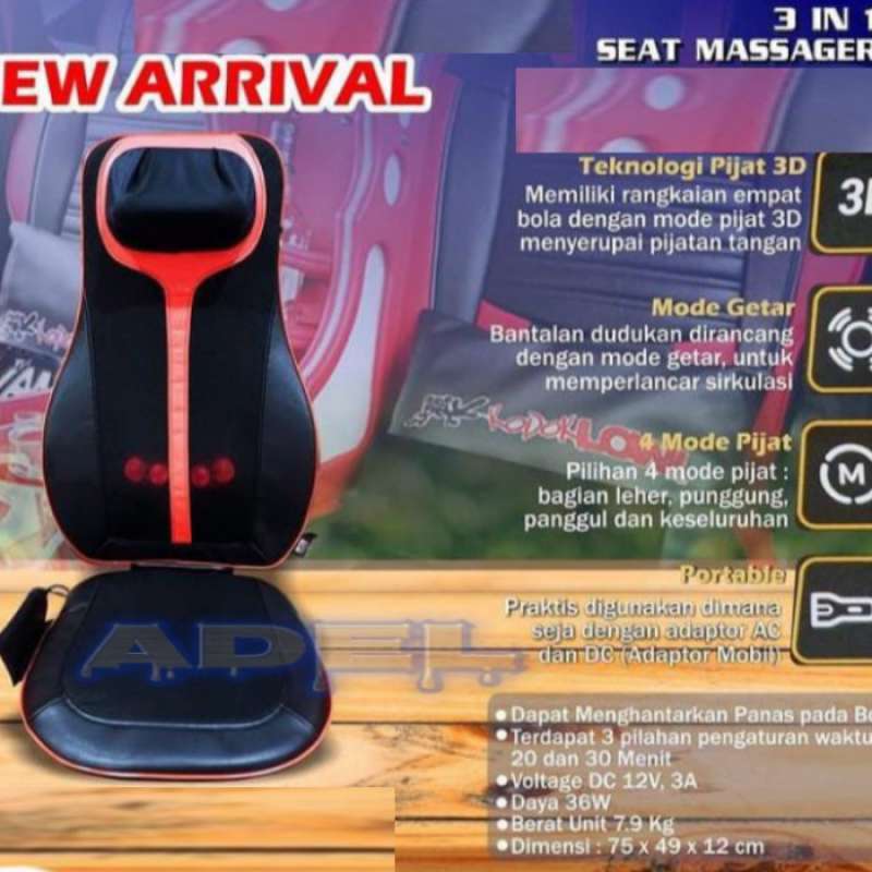 Promo Kursi Pijat 3in1 Pro Otto Klasse Massage Cushion 3d Shiatsu Diskon 23% Di Seller Alat ...
