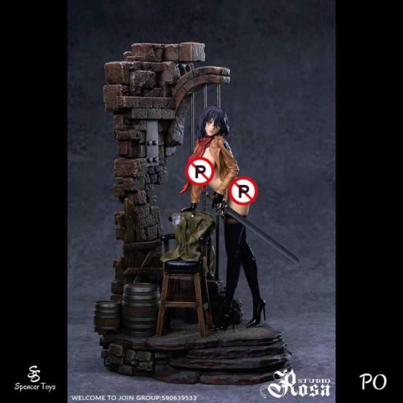 Promo Dp Resin Statue Mikasa Ackerman By Rosa Studio (pre-order ...