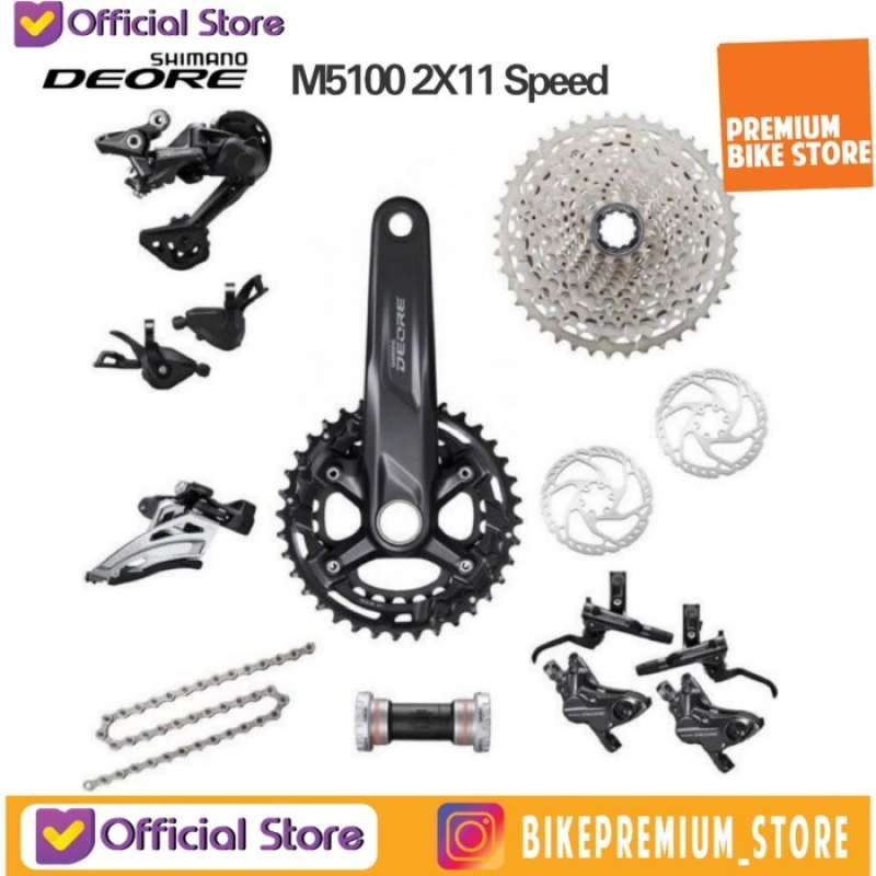 Promo Shimano Deore M6100 12 Speed Groupset Mtb Group Set Bike Sepeda Gunung Diskon 50% Di ...