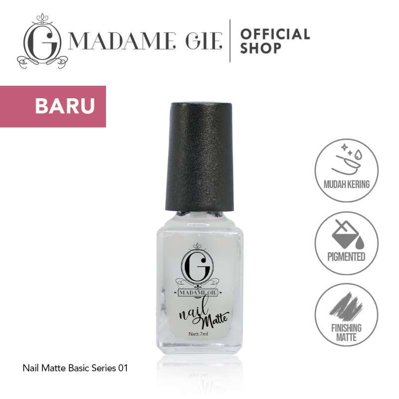 Jual Madame Gie Nail Matte Basic Series (Satuan) - MakeUp - Nail Matte 01 Elastic di Seller ...