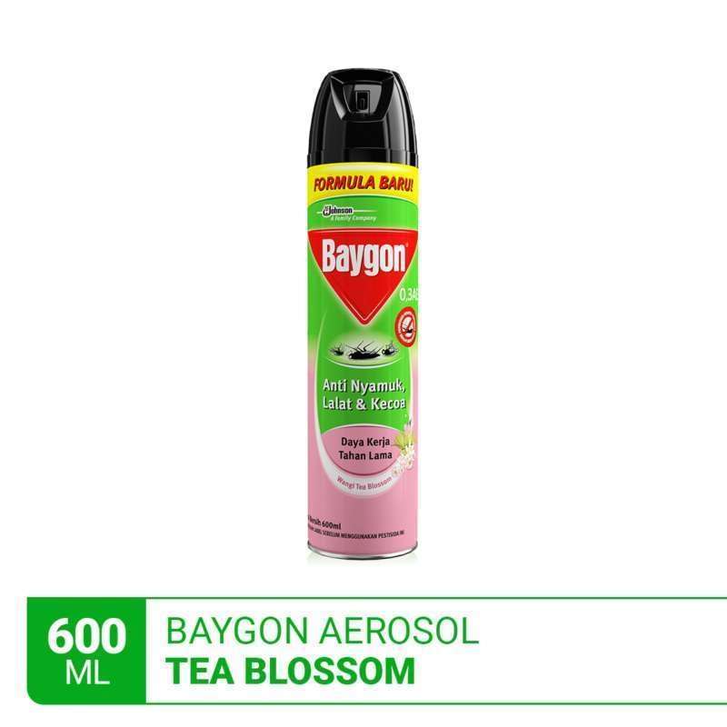 Jual Baygon Aerosol Tea Blossom Pembasmi Hama & Serangga [600mL] pink ...