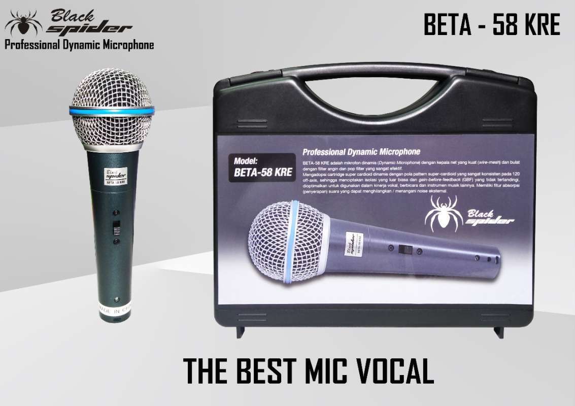 Mic Dynamic Beta 58 Garansi Resmi Indonesia 🔥 Harga Murah Maret 2025