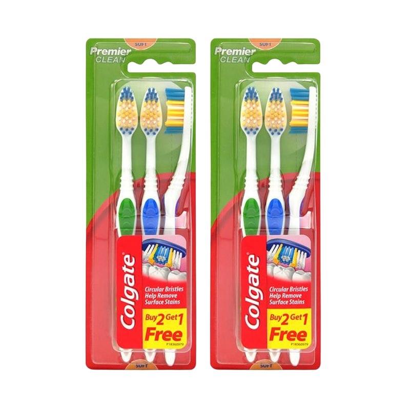 Jual Colgate Toothbrush Premier Clean 3pk Twinpack Di Seller Colgate ...