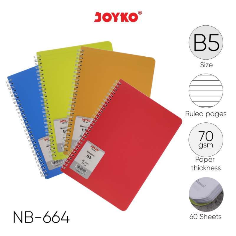 Jual Ruled Notebook Diary Agenda Buku Catatan Bergaris Joyko NB-664 60 ...