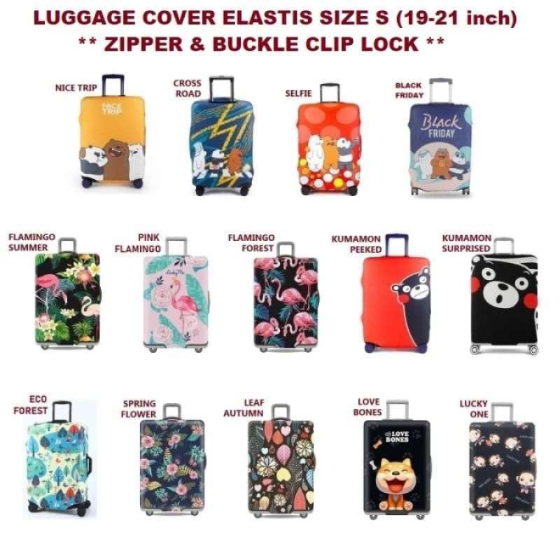 Jual Sarung koper / luggage cover elastis printed edition ukuran M di ...