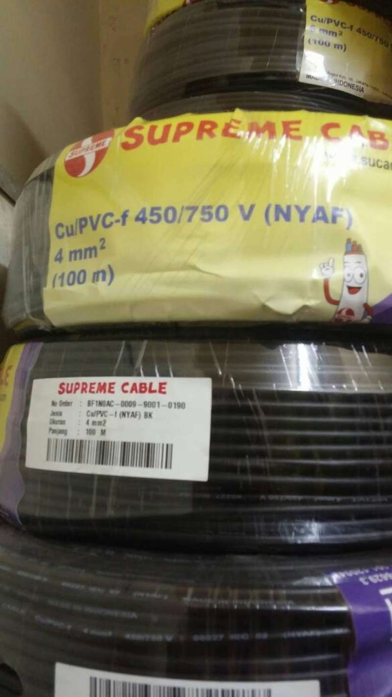Promo Kabel Listrik Serabut Nyaf 4Mm Supreme Roll 100M Diskon 17% di Seller KYON STORE - Kota ...