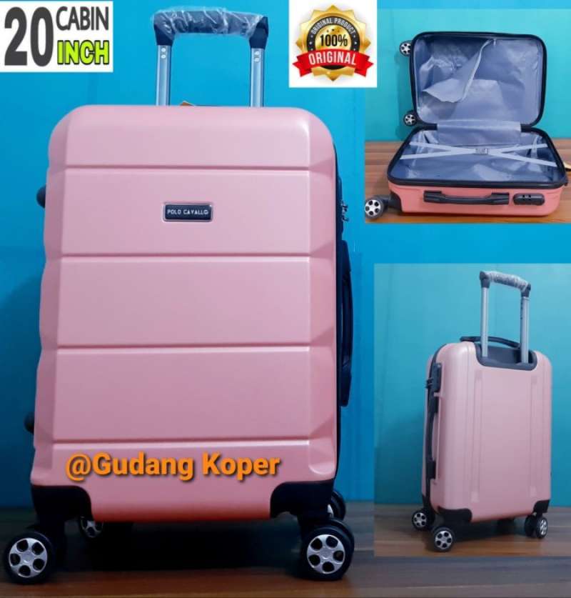 Promo Tas Koper Polo 20 Inch,koper Original,koper Umroh,005 Pink ...
