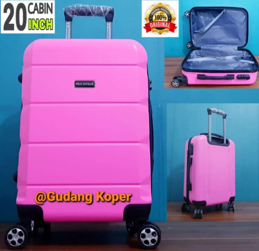 Promo Tas Koper Polo 20 Inch,koper Original,koper Umroh,005 Pink ...
