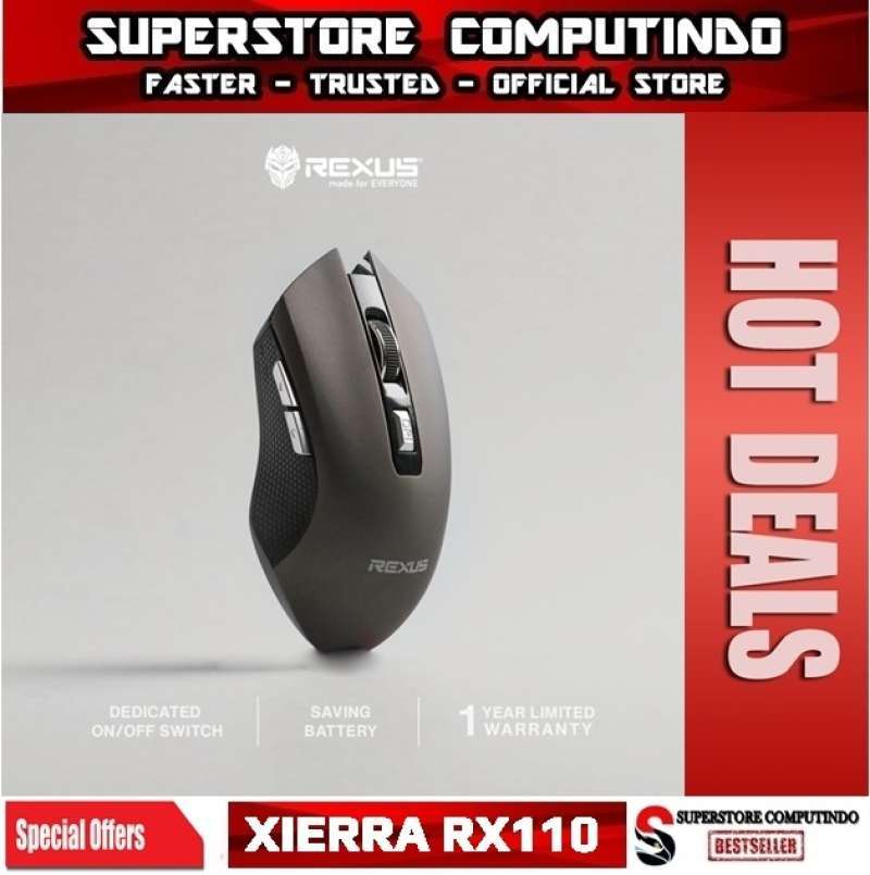 Promo Rexus Rx110 / Rx-110 Xierra Professional Wireless Gaming Mouse ...