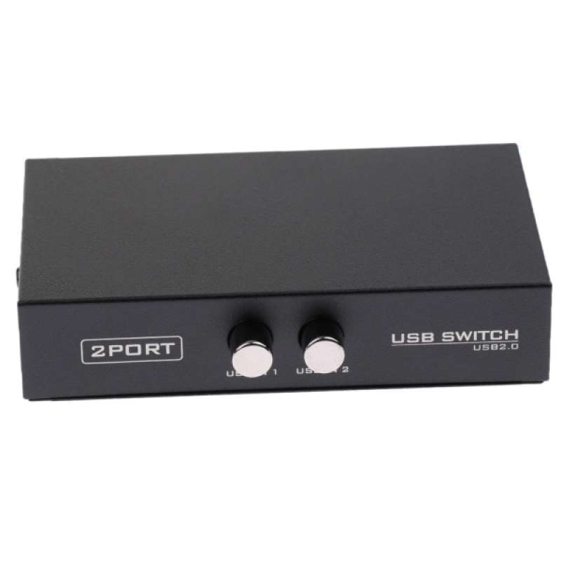 Jual USB 2.0 Sharing Manual Switch KVM Adapter Box 2Ports Hub for ...