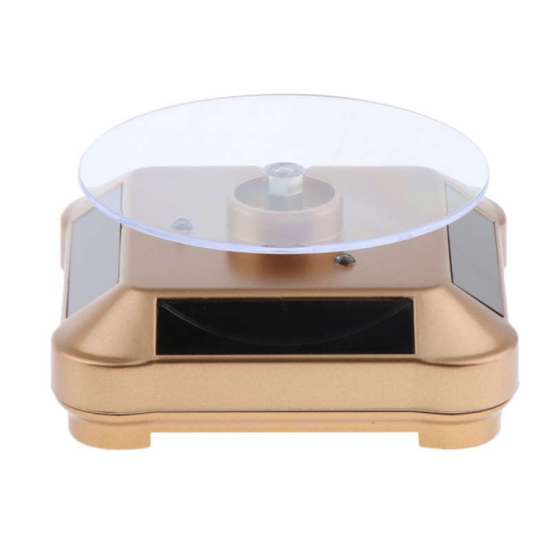 Promo Solar Powered Jewelry Watch Rotating Display Stand Turntable ...