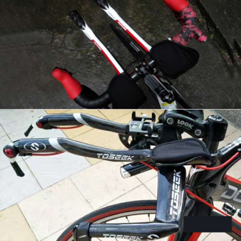 Jual Handlebar Aero Bars Triathlon Bike Arm Rest Relaxation Handle Bar ...
