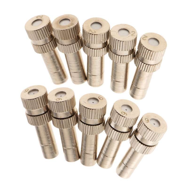 Promo 10Pc Quick-connect 6mm Low Pressure Anti-drip Irrigation Fog ...