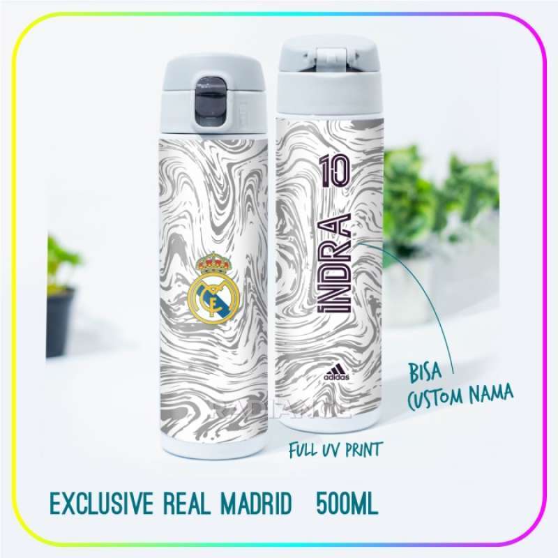 Promo Tumbler Real Madrid Botol Minum 500Ml Full Print Bisa Custom ...