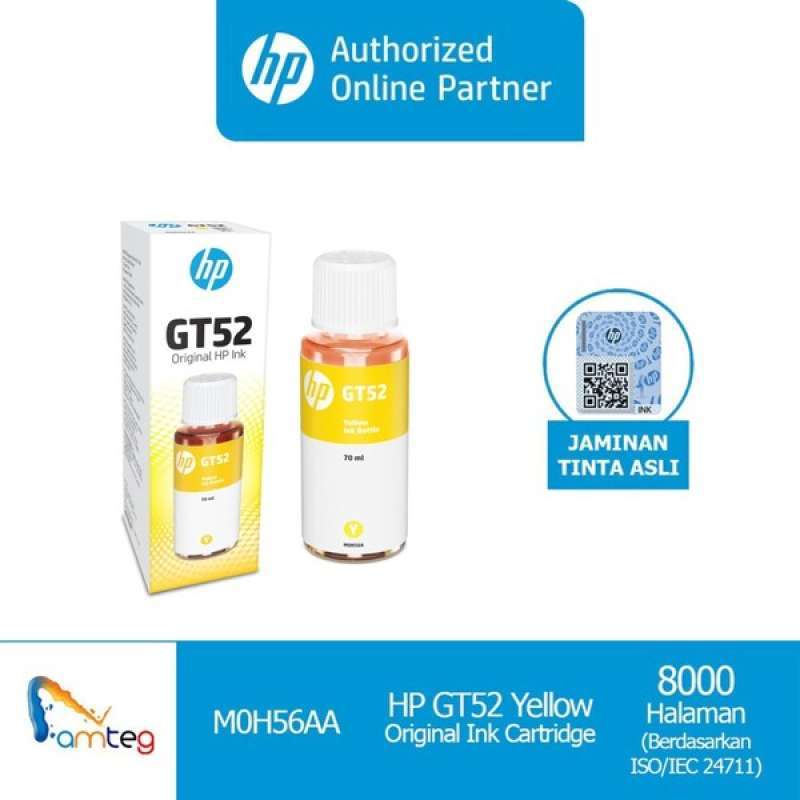 Jual HP Tinta GT52 Yellow InkTank Smart Tank Bottle Original [M0H56AA ...