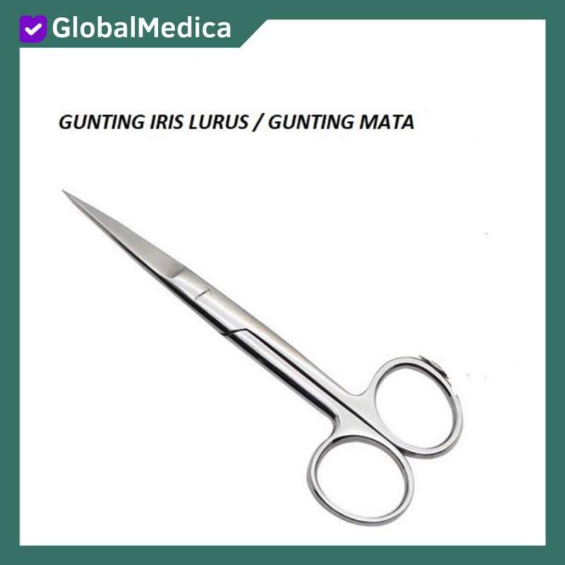 Jual Gunting Iris Lurus / Gunting Mata 9cm di Seller Global Medica ...