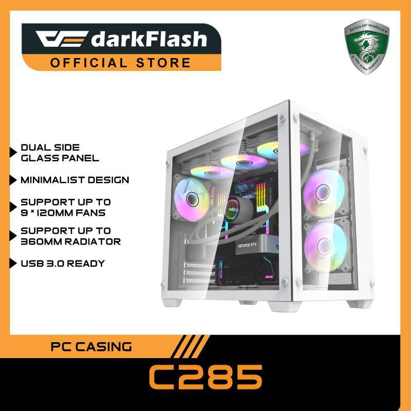 Jual darkFlash C285 ATX PC Casing [No Fan] di Seller darkFlash Official ...