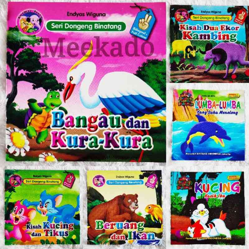 Jual Paket Buku Cerita Anak Isi 5 Buku Seri Dongeng Binatang Bilingual ...