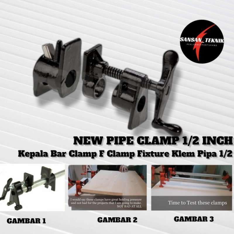 Promo Pipe Clamp Fixture-F Clamp/Bar Clamp 1/2Inc Diskon 23% di Seller ...
