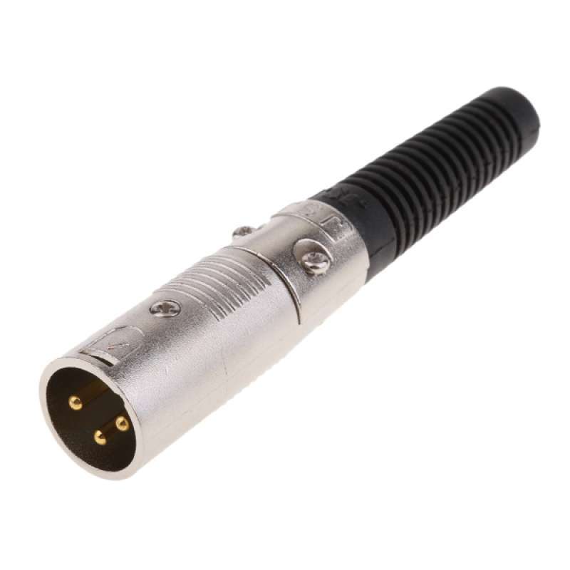 Promo Male 3Pin XLR Solder Type Microphone Wire Plug Connector Mic ...
