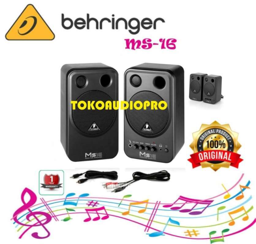 Promo Limited Behringer Ms16 Ms-16 Ms 16 Speaker Aktif Monitor Baru ...