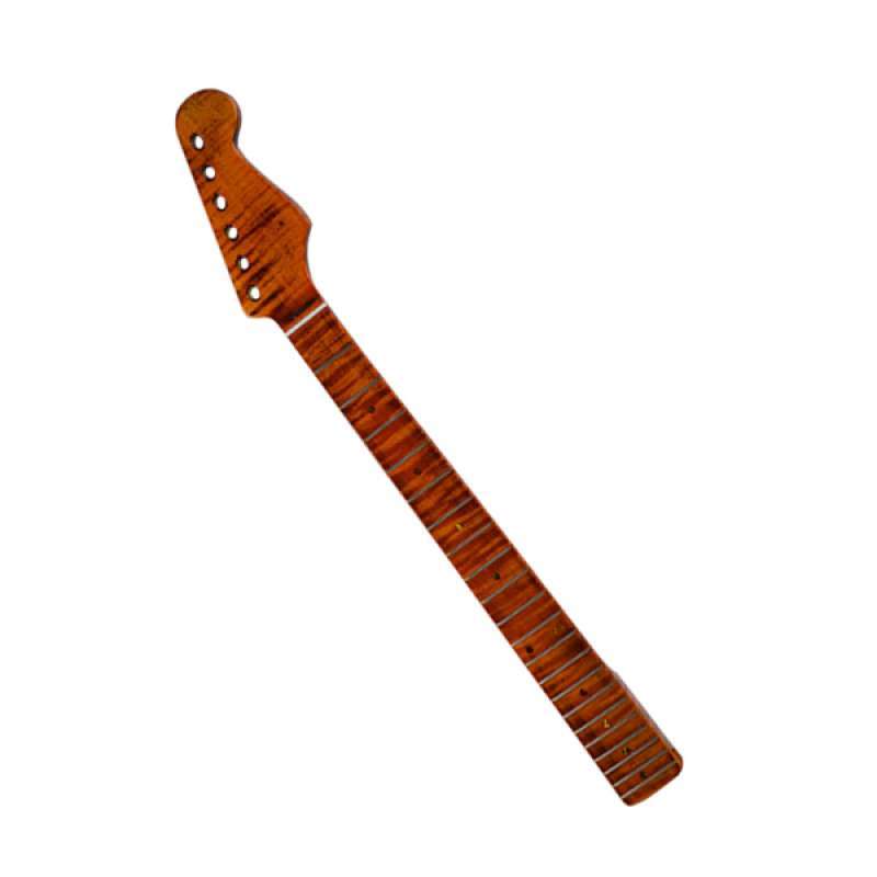 Promo Tiger Flame Maple Guitar Neck 21 Fret Fretboard for Strat Style ...