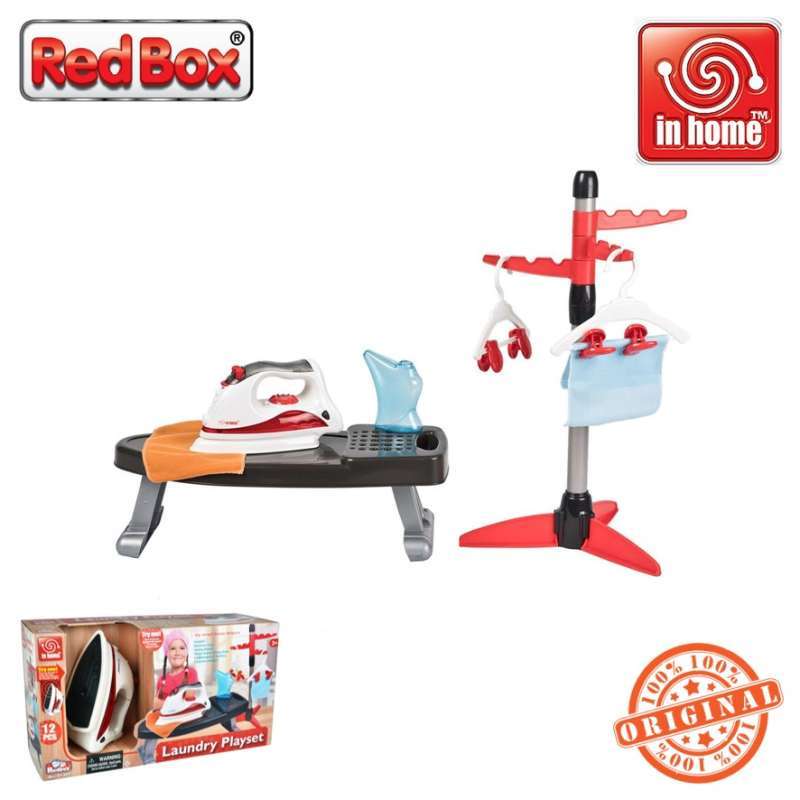 Promo Red Box Toy In Home Electronic Laundry Playset 21201 Redbox Iron ...