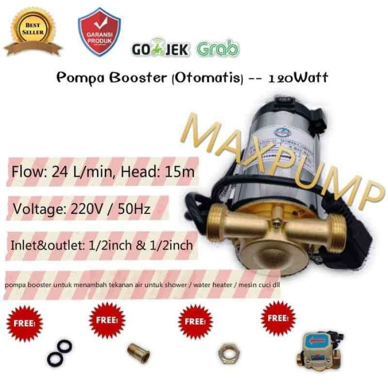 Promo Mesin Pompa Air Booster Auto Booster Pump 120watt Pompa Dorong ...