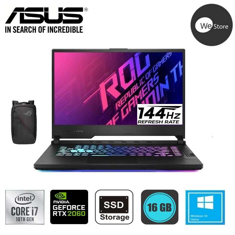 Jual ASUS ROG STRIX-G G512LV-I7R6B6T Gaming Laptop [i7-10750H/16GB DDR4 ...