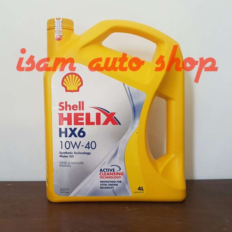 Promo Oli Shell Hx6 10W40 Api Sn Cf Kemasan 4 Liter Diskon 23% di ...